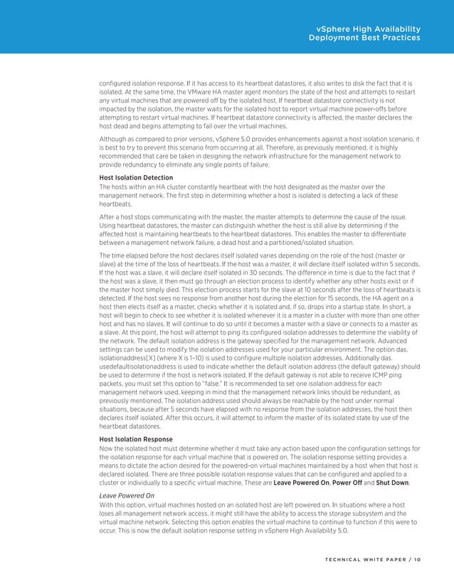 Vsphere ha-5-best-practices-guide | PDF