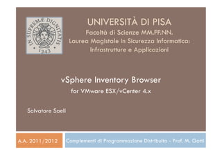 vSphere Inventory Browser for VMware ESX/vCenter 4.x | PPT