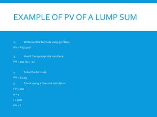 Time value of money | PPTX