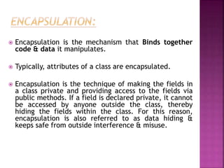 Fundamentals of JAVA | PPT