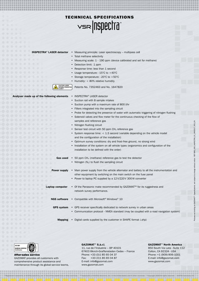 Vsr inspectra gas detection vehicle | PDF