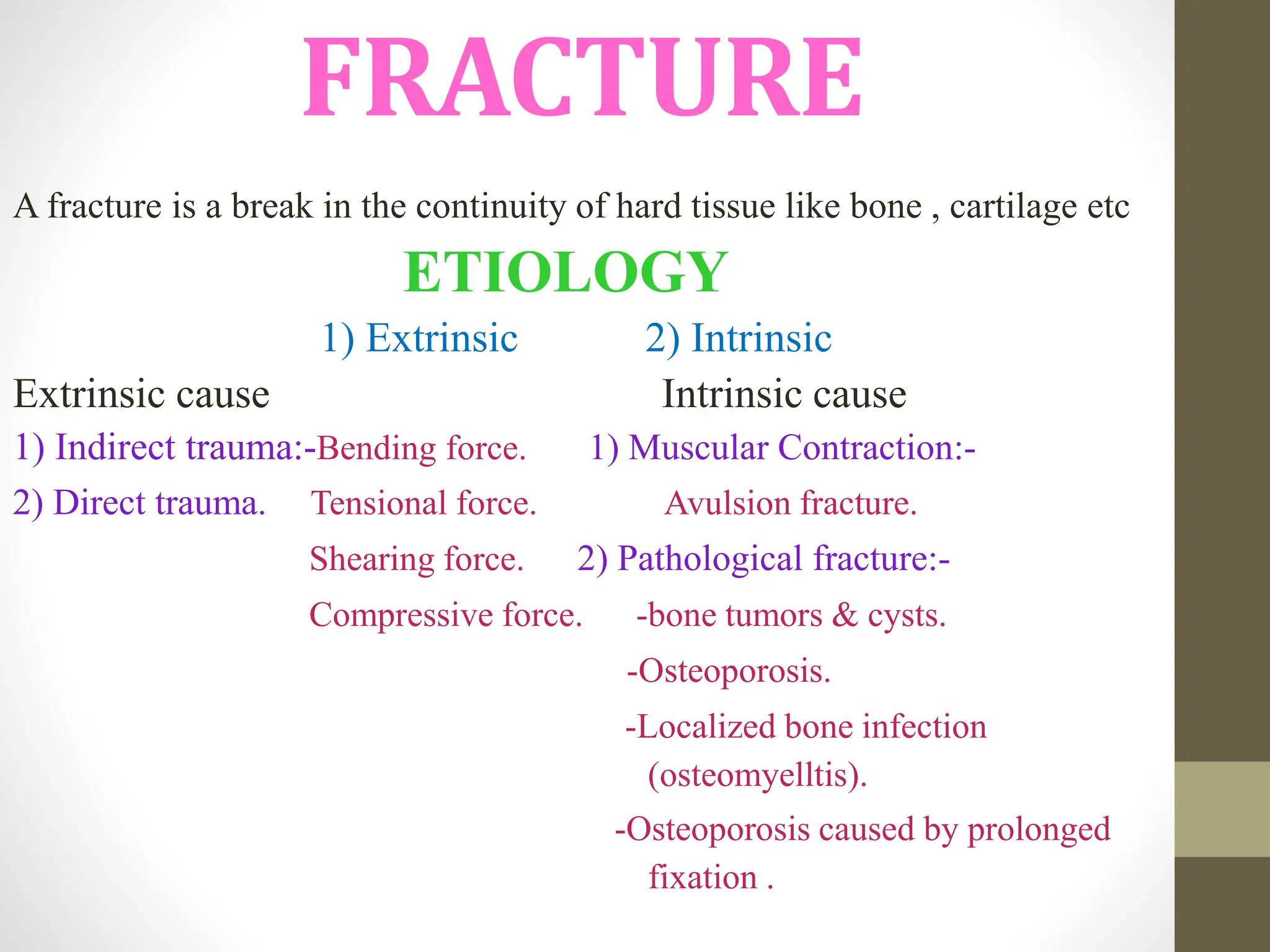 VSR610_PPT_Fracture.pptx classification of fractures | PPTX