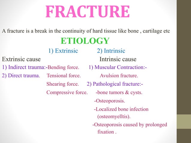 VSR610_PPT_Fracture.pptx classification of fractures | PPTX