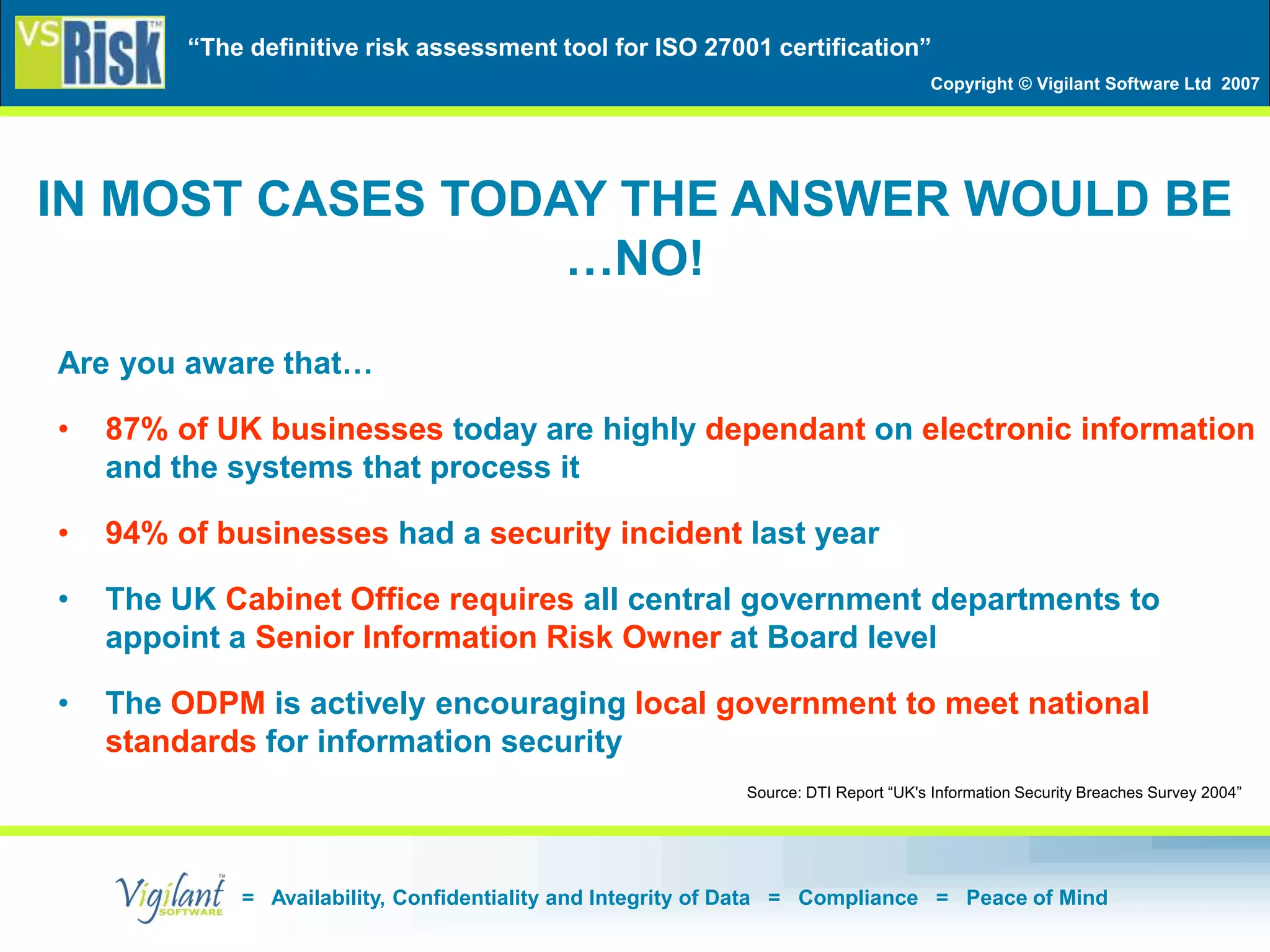 vsRisk - features and benefits.ppt