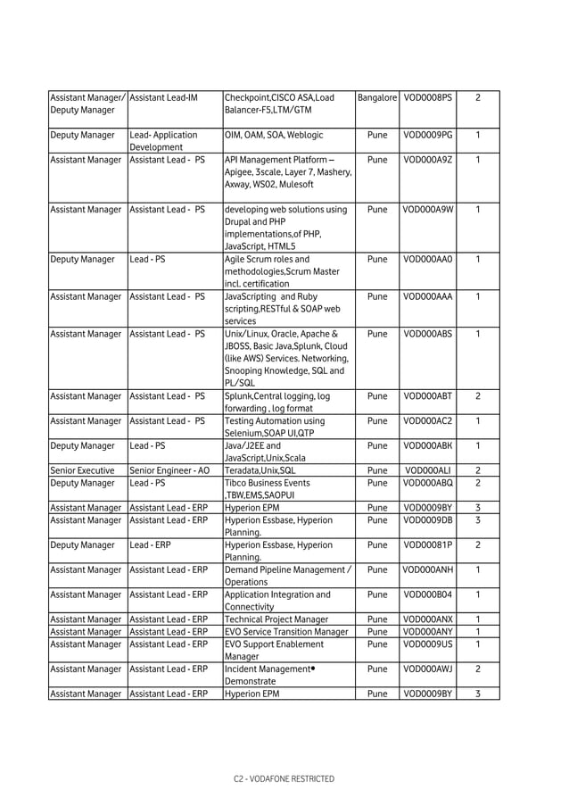 Vssi open positions in it | PDF