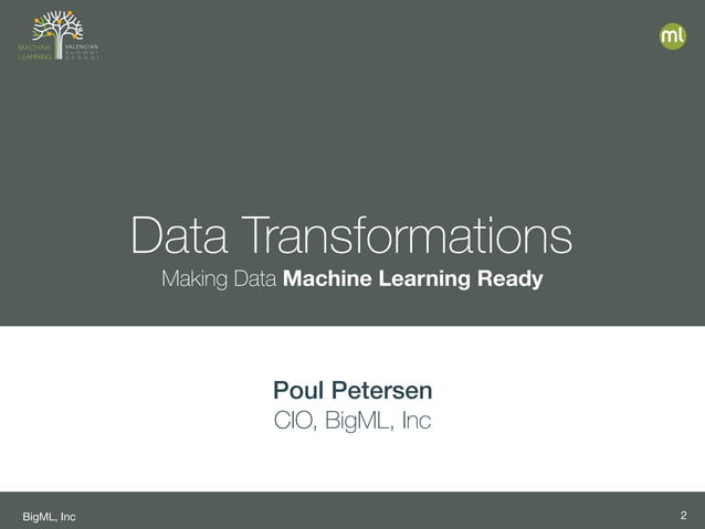 VSSML18. Data Transformations | PPT