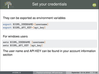 VSSML18. Practical Workshops | PPT