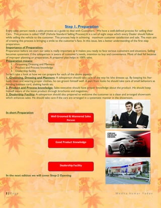 Vehicle Standard Selling Process Guide | PDF