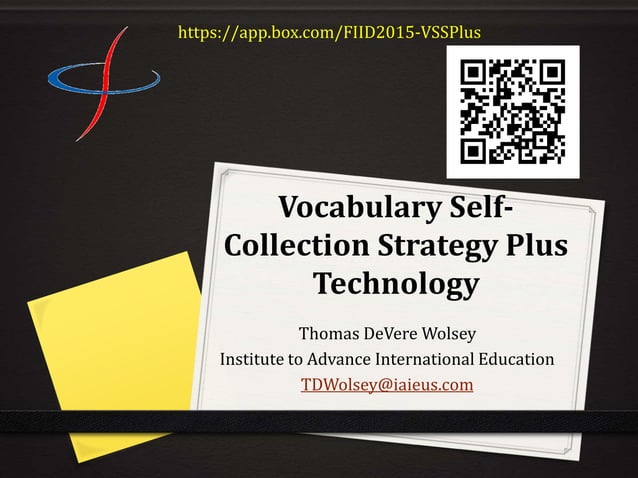 Vocabulary Self-Collection Strategy + (VSS+) | PPTX | Homework and ...