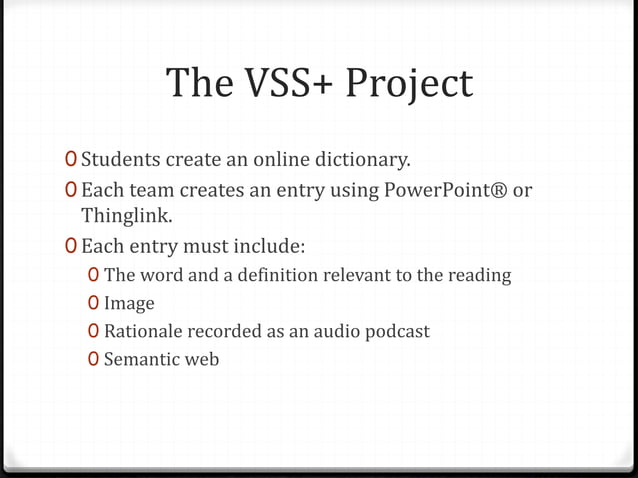 Vocabulary Self-Collection Strategy + (VSS+) | PPTX | Homework and ...