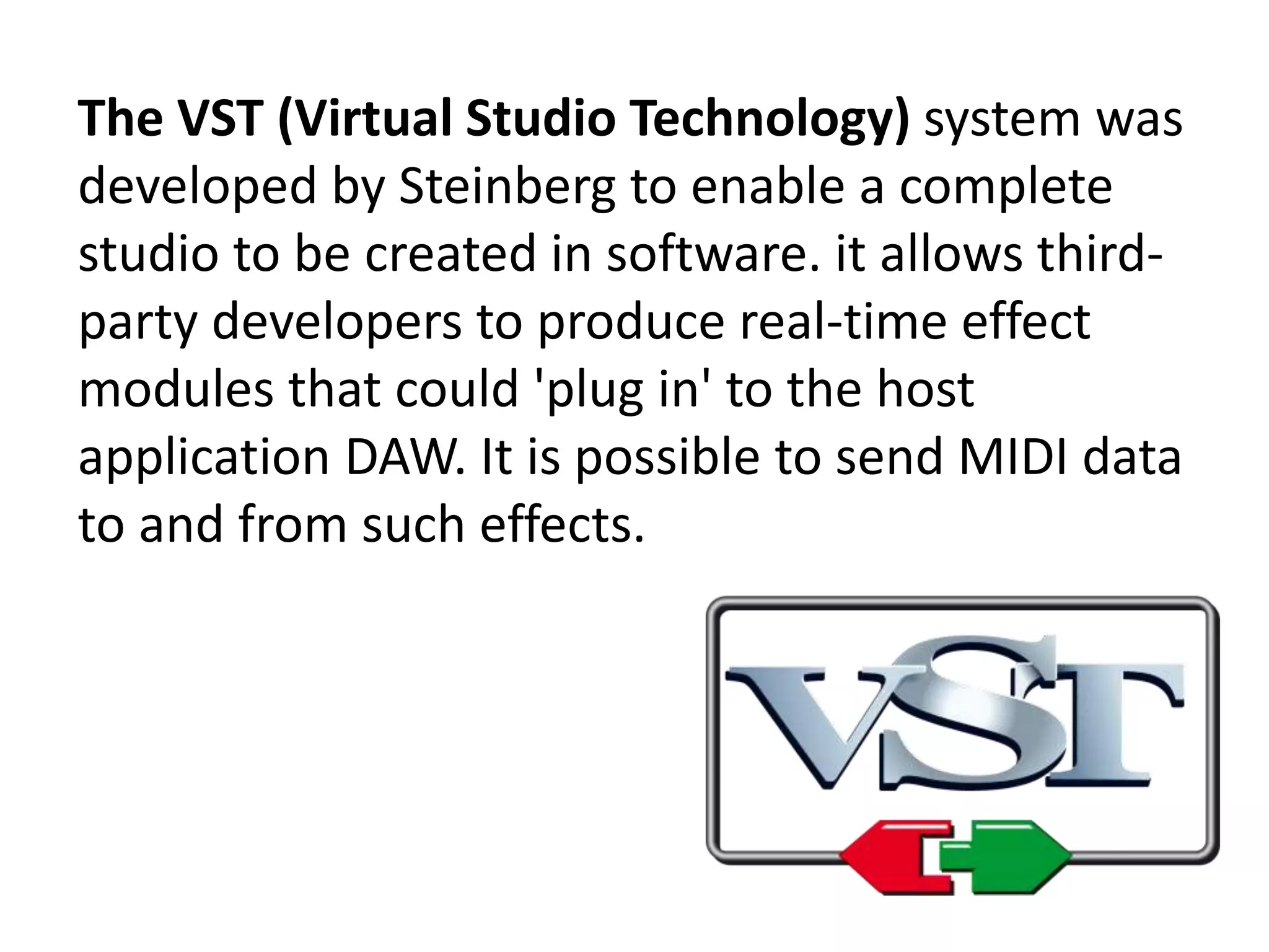 Vst Virtual Studio Technology | PPTX