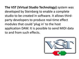 Vst Virtual Studio Technology | PPTX