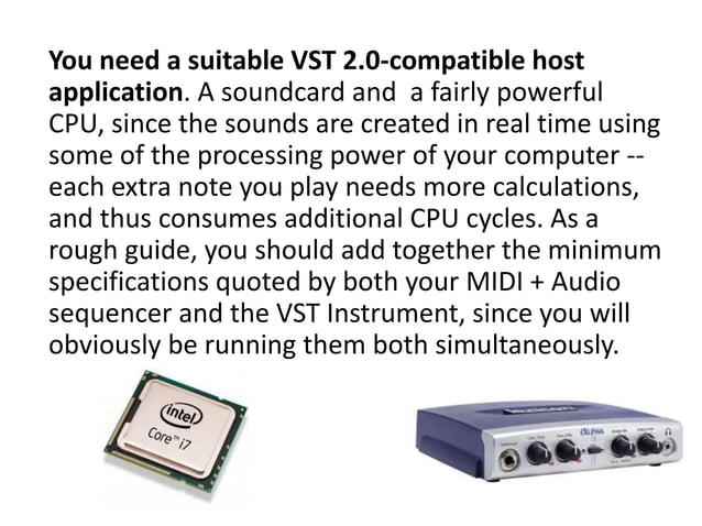 Vst Virtual Studio Technology | PPTX