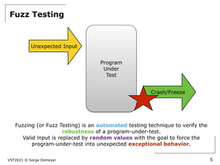 Reproducible Crashes: Fuzzing Pharo by Mutating the Test Methods | PPT