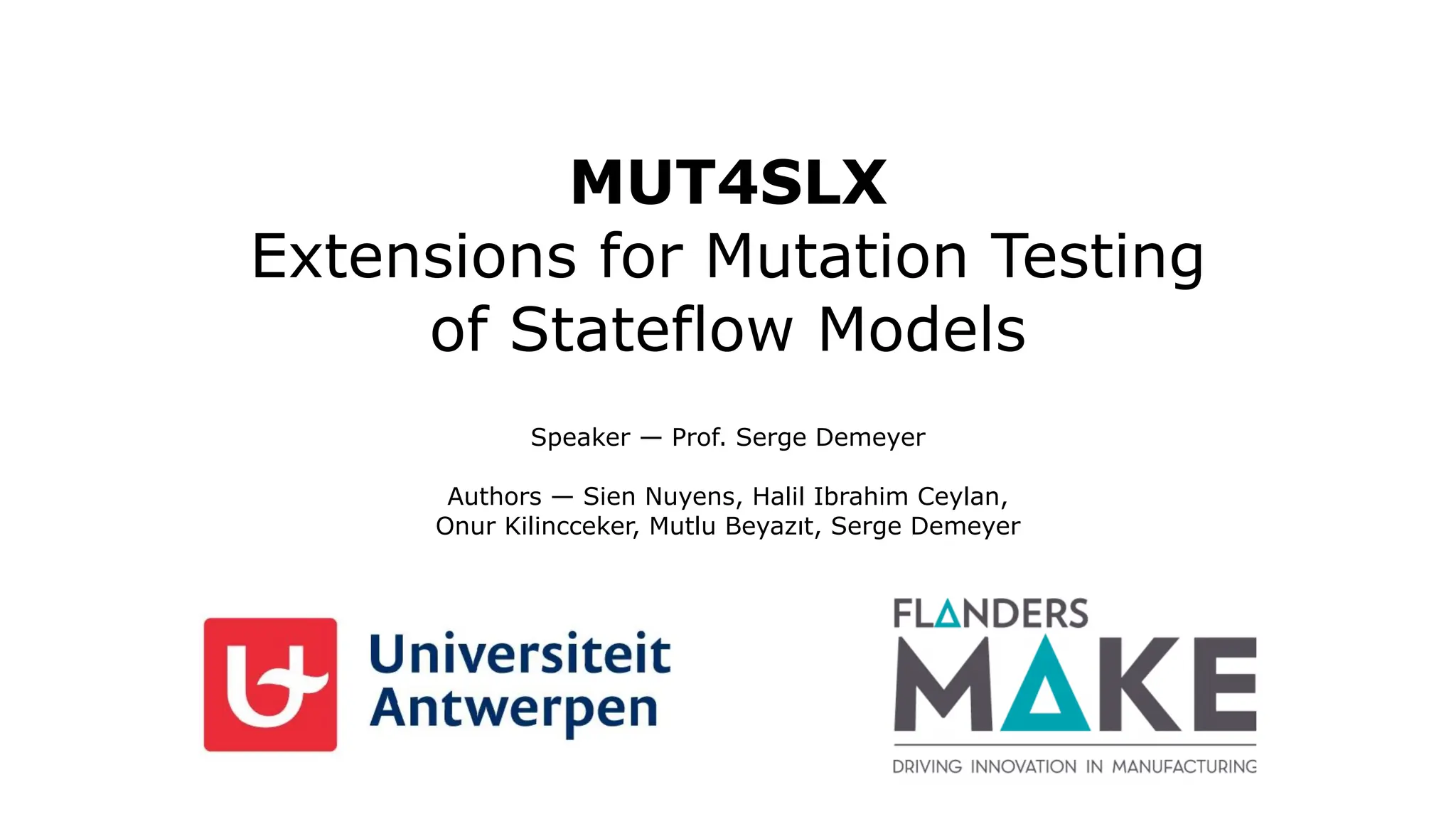 Mut4slx Extensions For Mutation Testing Of Stateflow Models Ppt
