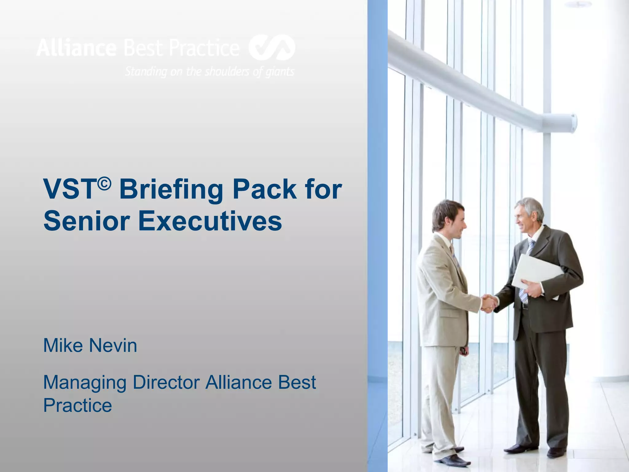 VST briefing pack for senior executives version 3 0 | PDF | Sales ...