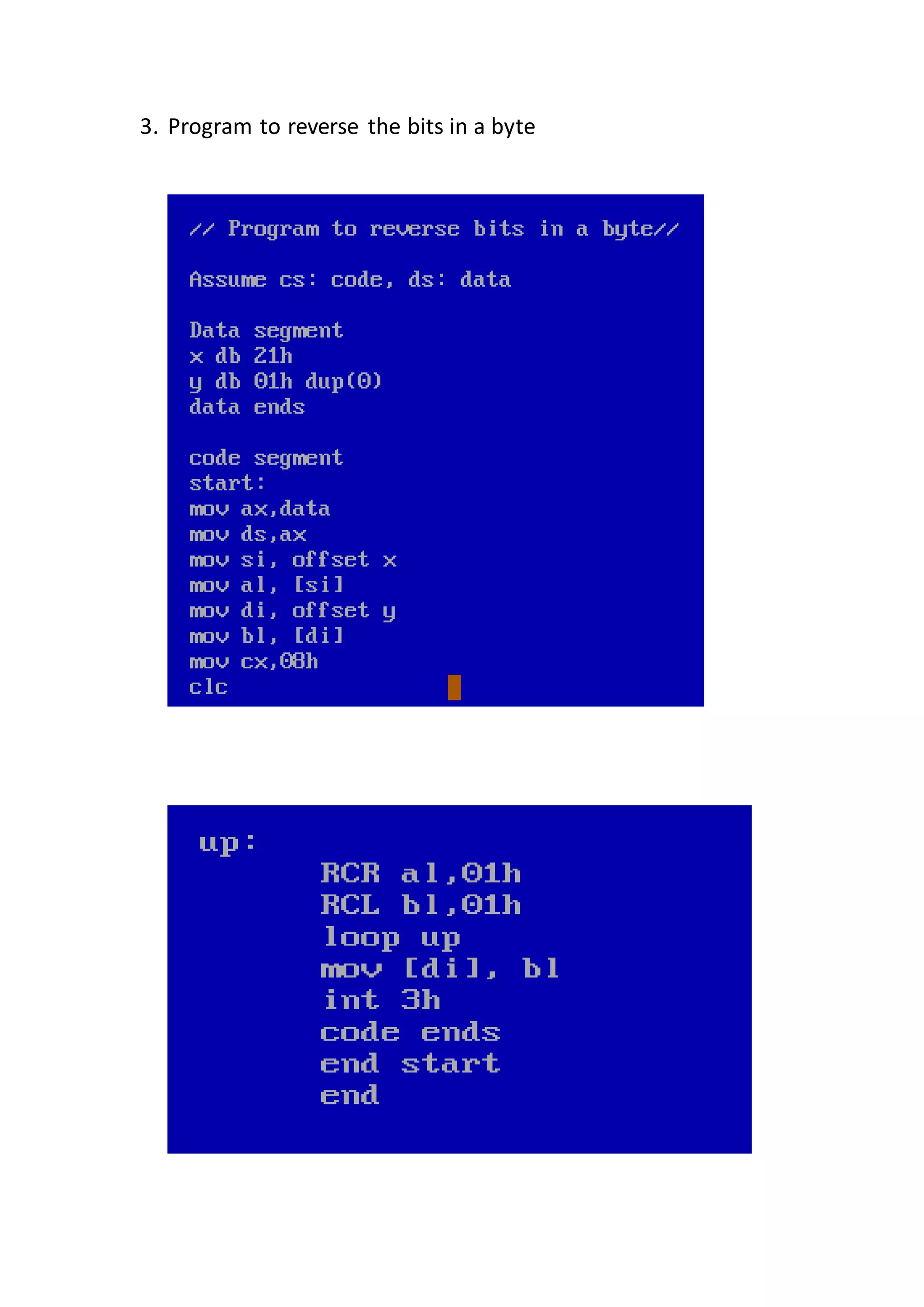 Micro processor programs | PDF