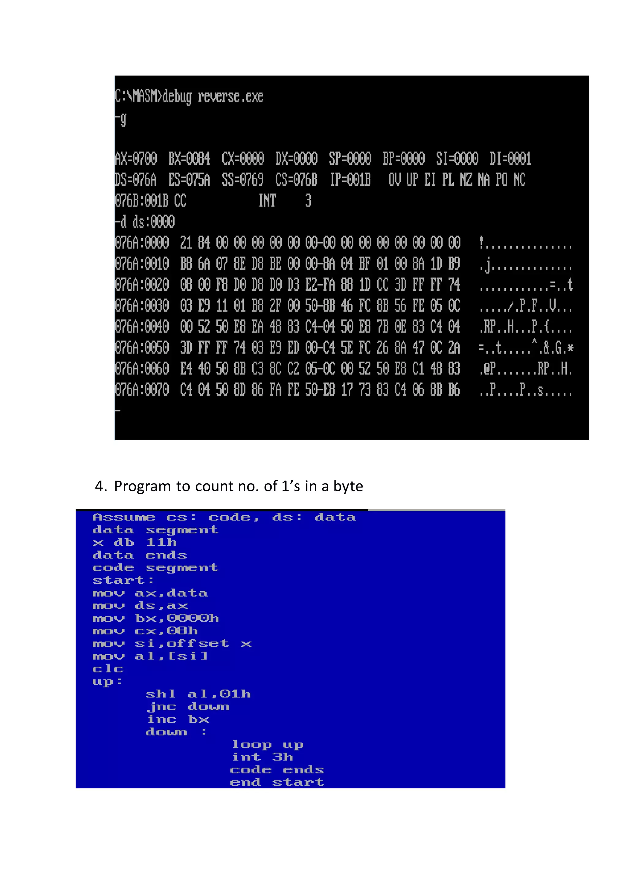 Micro Processor Programs Docx
