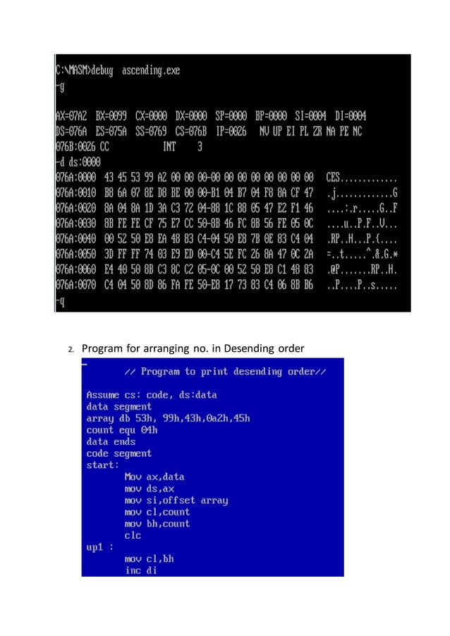 Micro processor programs | PDF