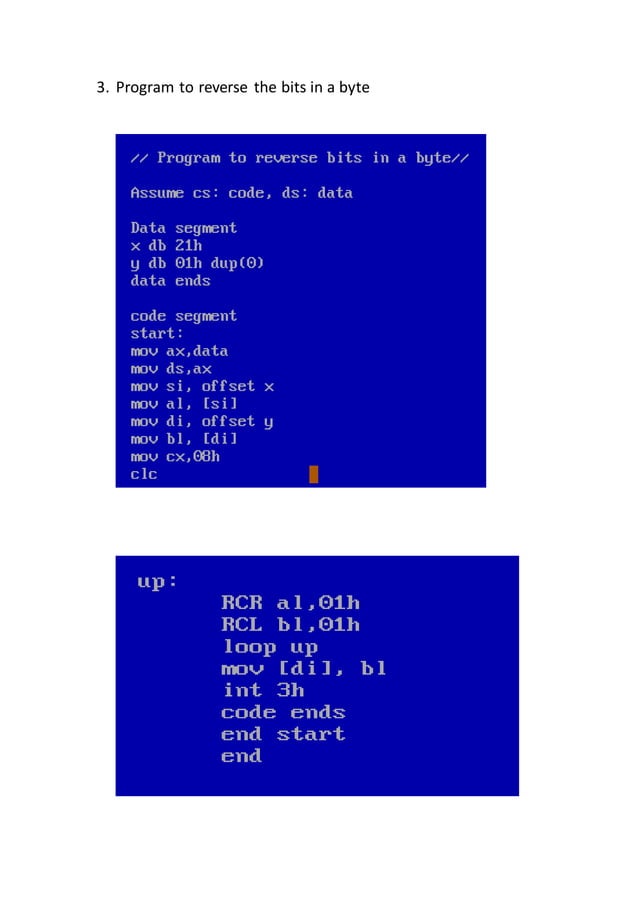 Micro processor programs | PDF