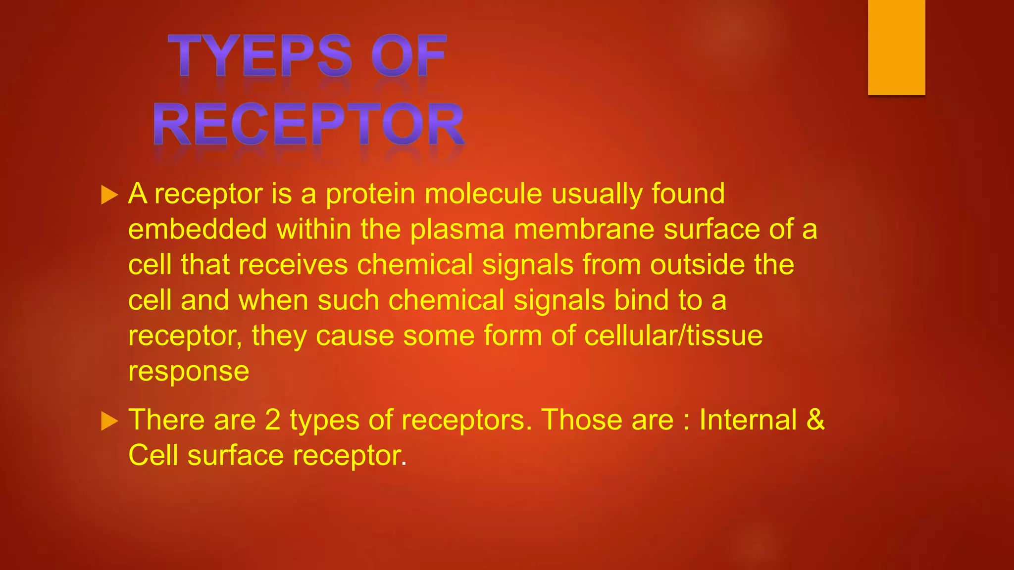 TYPES OF CELL SIGNALING RECEPTORS | PPTX