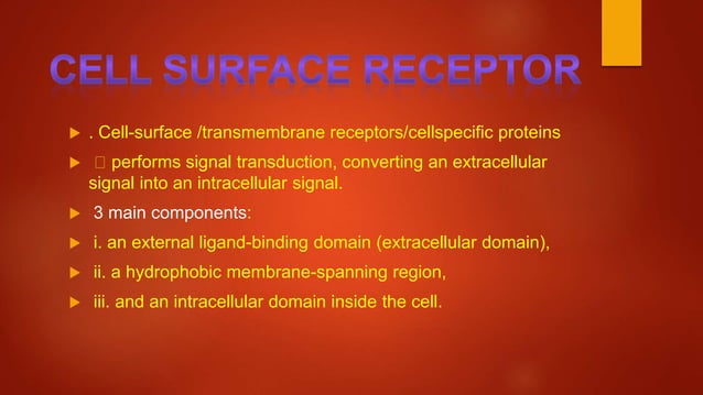 TYPES OF CELL SIGNALING RECEPTORS | PPTX | Endocrine and Metabolic Diseases | Diseases and ...