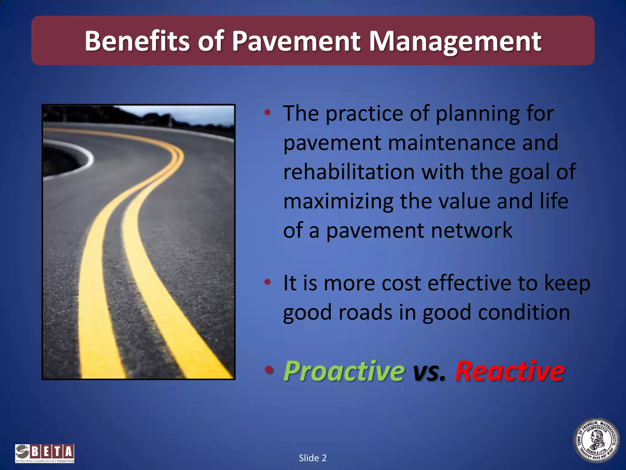 Franklin Pavement Management Presentation | PDF