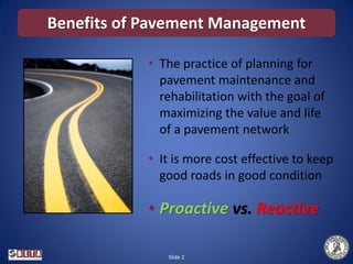 Franklin Pavement Management Presentation | PPT | Free Download