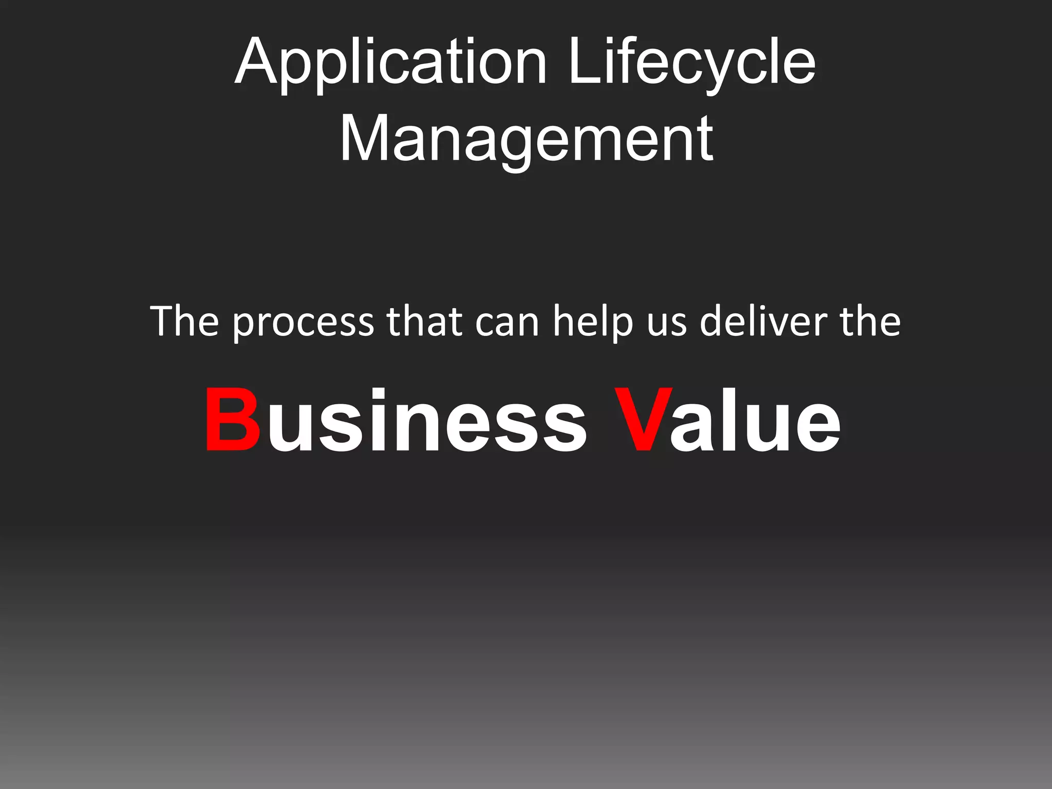 VSTS & Application Lifecycle Management | PPTX