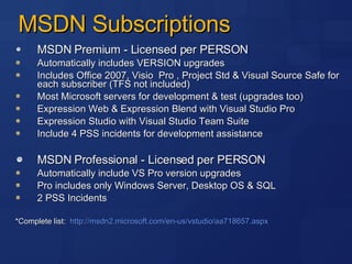 Vsts Msdn Presentation2003 | PPT