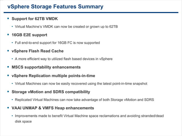 VMworld 2013: What's New in VMware vSphere? | PDF