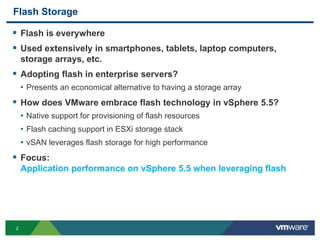VMworld 2013: Extreme Performance Series: Storage in a Flash | PDF