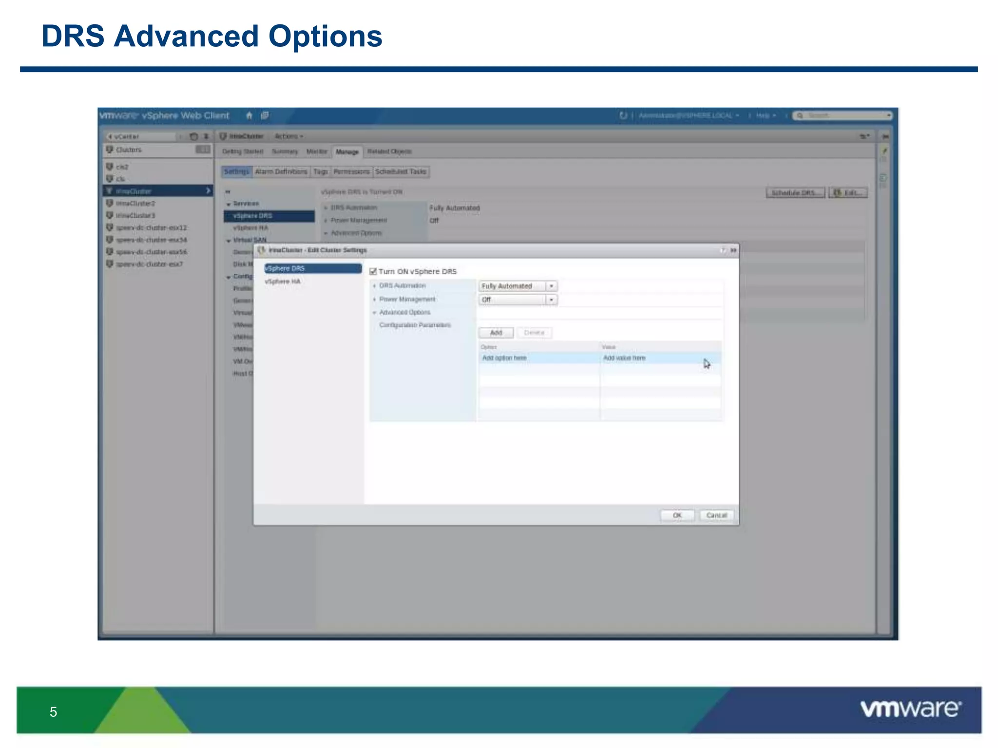 VMworld 2013: Performance and Capacity Management of DRS Clusters | PPT
