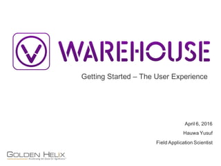 Getting Started with VSWarehouse | PPT