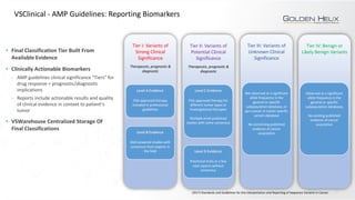 VSWarehouse Upgrade: Somatic Variant Analysis via VSClinical AMP ...