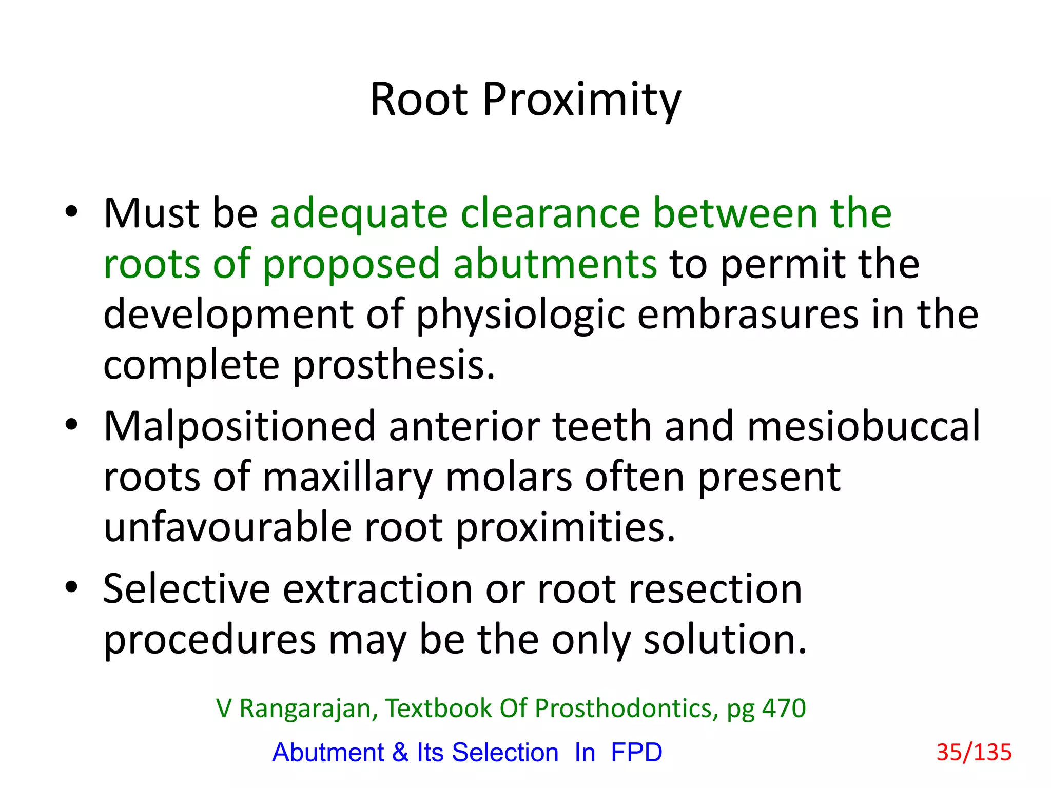 Abutment & Its Selection In Fixed Partial Denture | PPTX