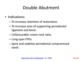 Abutment & Its Selection In Fixed Partial Denture | PPTX