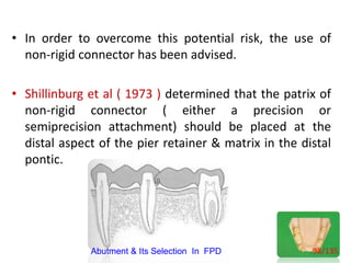 Abutment & Its Selection In Fixed Partial Denture | PPTX