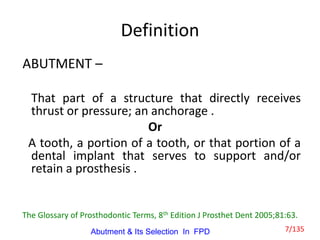 Abutments Definition