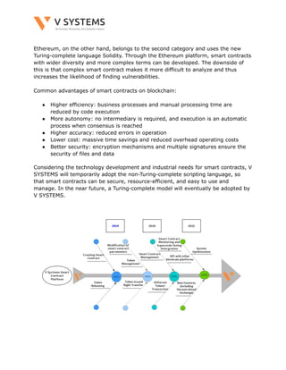 V SYSTEMS - Smart Contract and Token System_EN | PDF