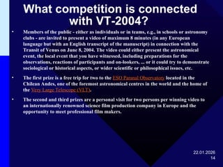 venus transit public lecture presentation | PPT