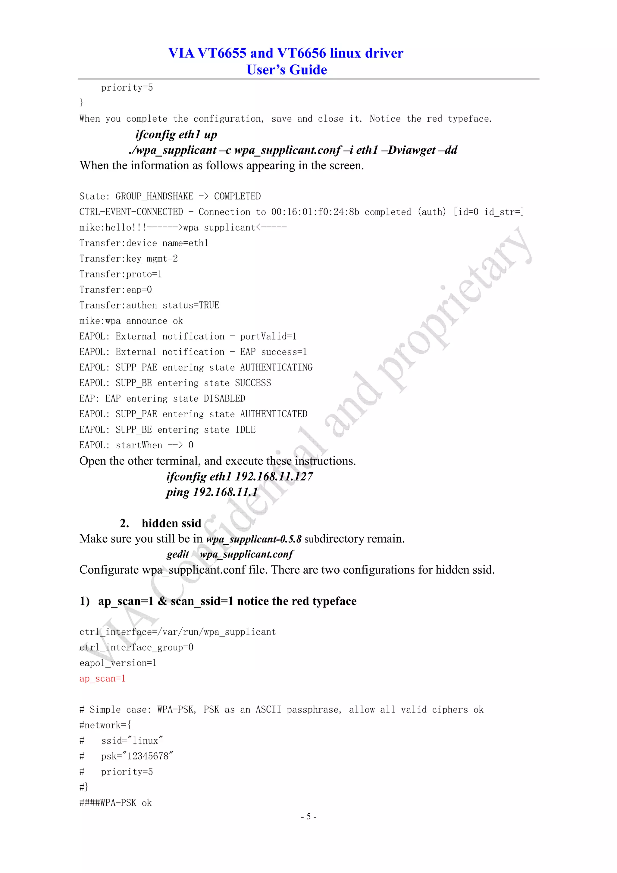 Vt6655 linux user_guide | PDF
