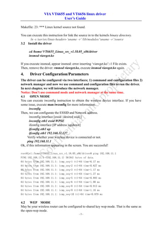 Vt6655 linux user_guide | PDF