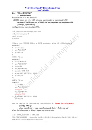 Vt6655 linux user_guide | PDF