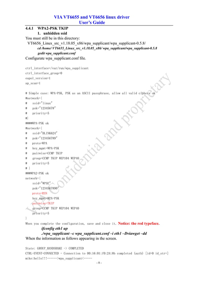 Vt6655 linux user_guide | PDF