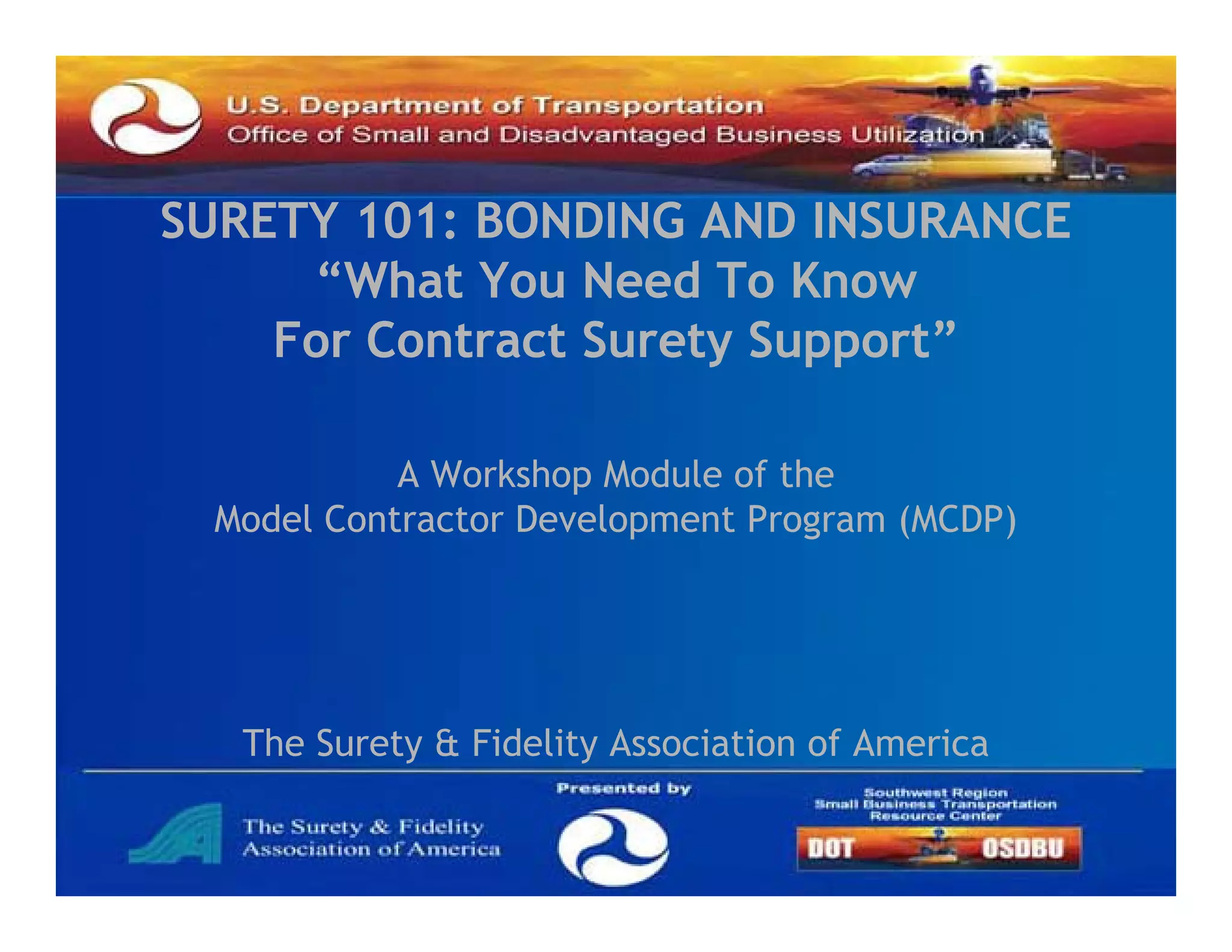 10/3/13 Meet the Primes workshop: bonding and insurance | PDF