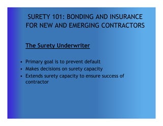 10/3/13 Meet the Primes workshop: bonding and insurance | PDF
