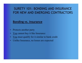 10/3/13 Meet the Primes workshop: bonding and insurance | PDF