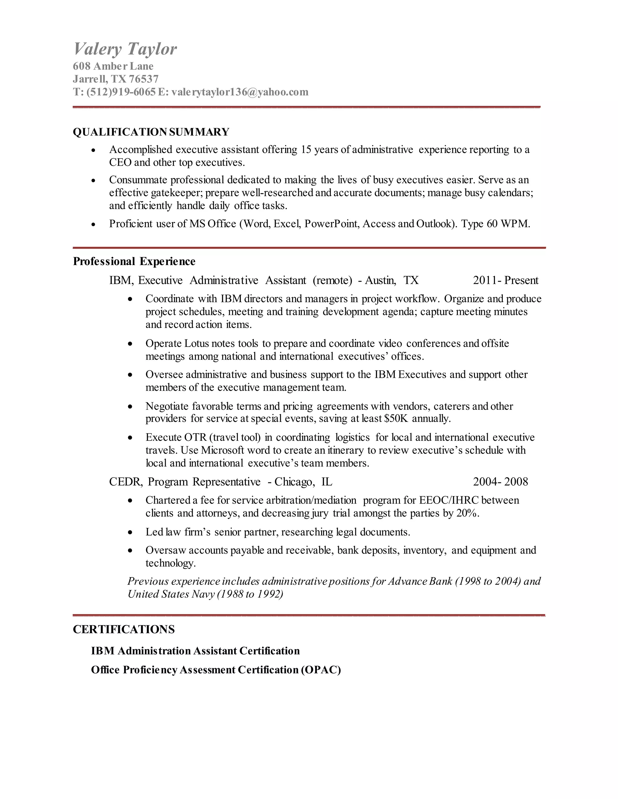 Vtayloresume | DOCX