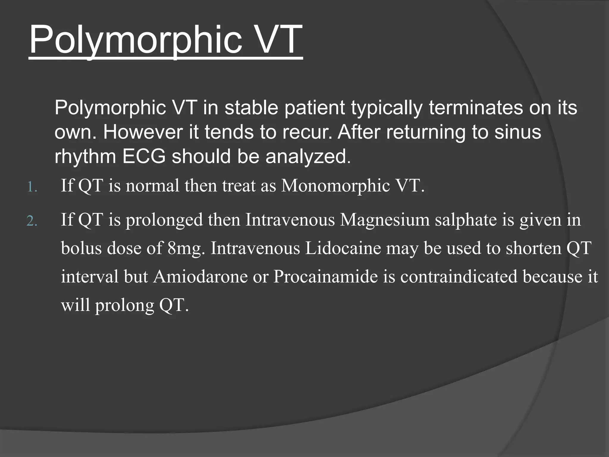 Ventricular tachycardia by dr.muzahid | PPTX | Heart and Cardiovascular ...
